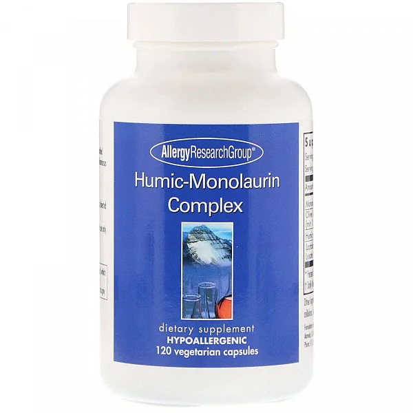 Гуміновий монолаурин (Humic Monolaurin Complex) 120 капсул Allergy ...